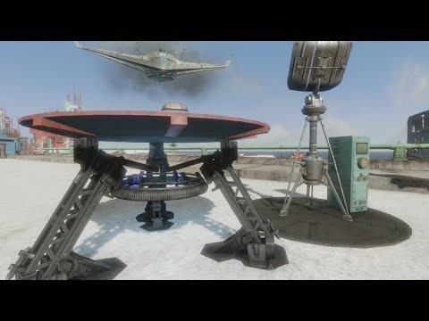 Fallout 4 Mod Review : Settlement Radar Station with Drones! - YouTube