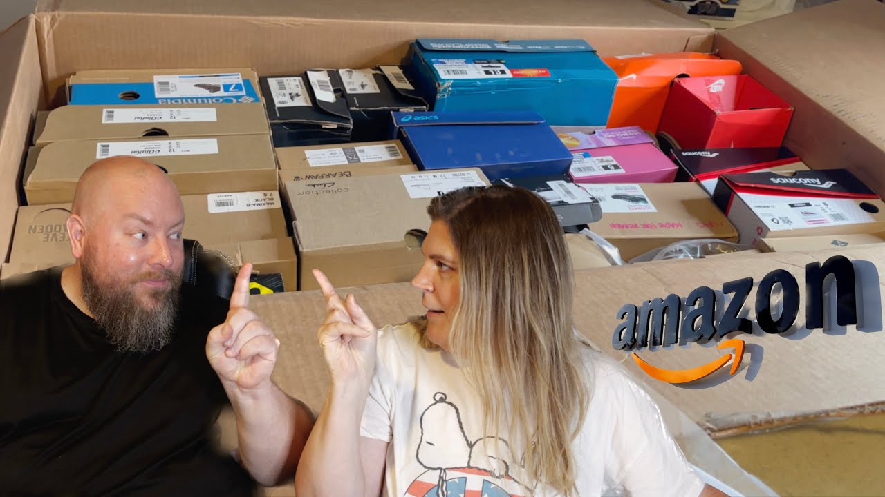 What's inside of a GIGANTIC Amazon Returns Coffin Pallet Box? - YouTube