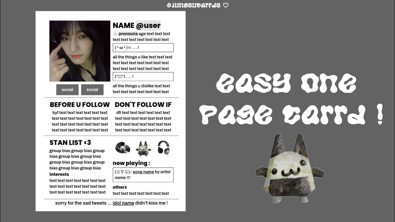 easy one page carrd tutorial ! ♡ - YouTube