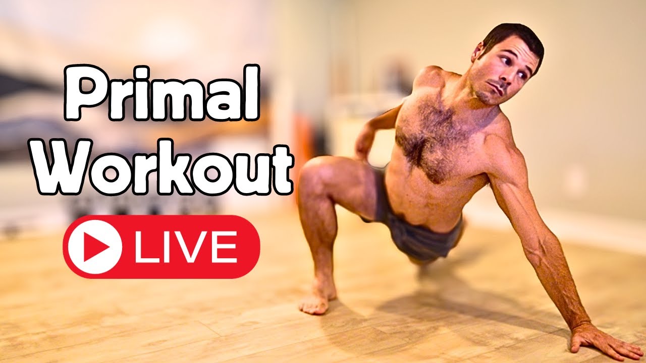 LIVE Primal Movement Workout - 45 Minute Full Body Flow (Beginner ...