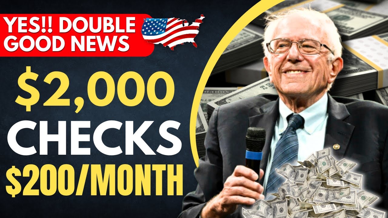 YES!! double GOOD NEWS : $2,000 4th Stimulus Check & $200/Month ...