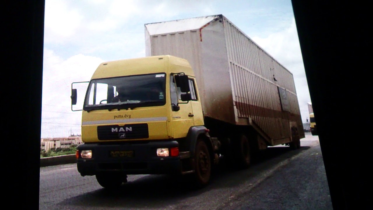 Man Indian: car carrier trailer truck - YouTube