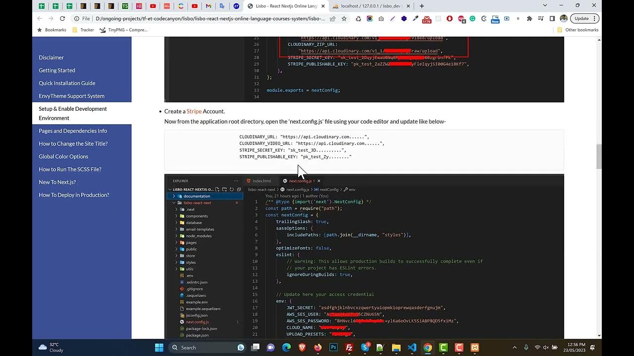 Installation and Configuration - Lisbo React Nextjs Language School Online Courses LMS - YouTube