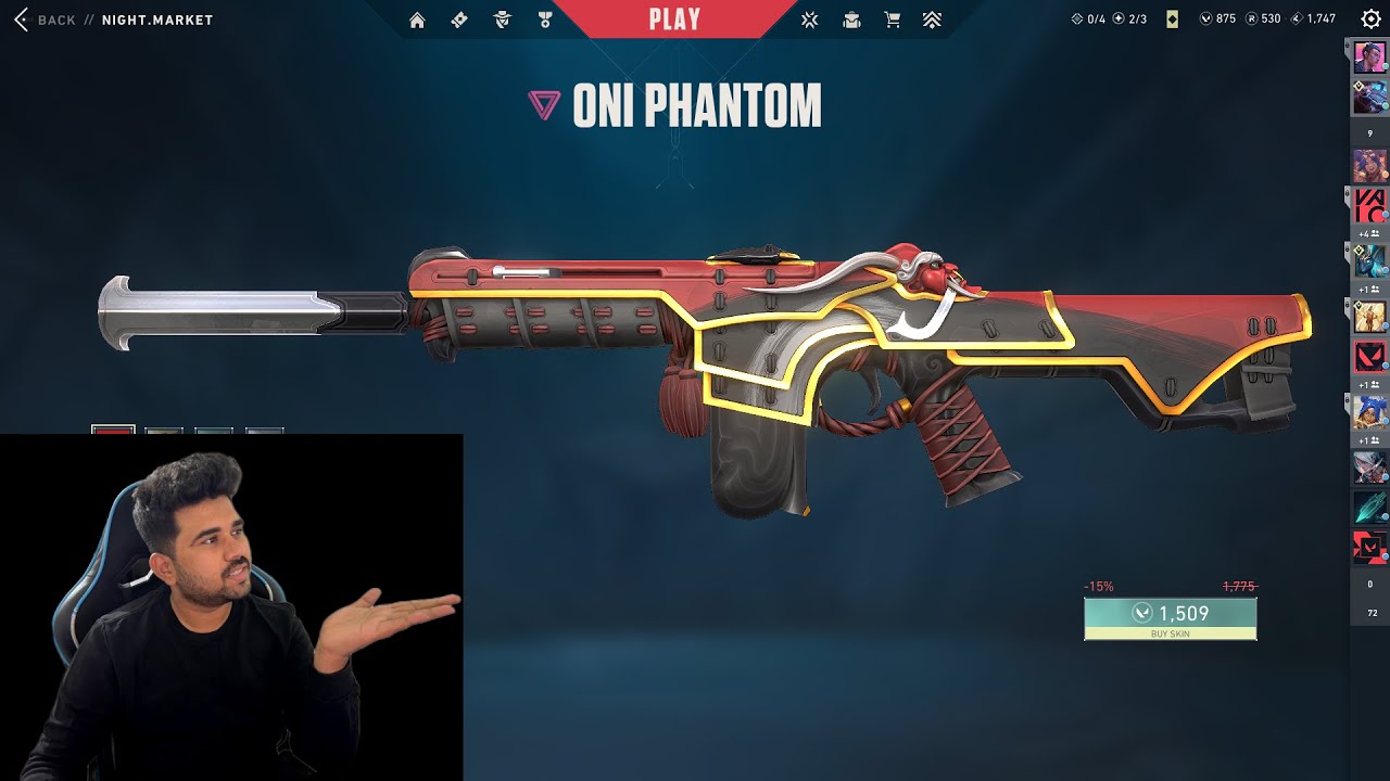Buying Oni Phantom After 200 Subscribers || Valorant Rank Push - YouTube