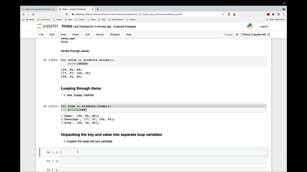 35 Iterating through Dictionaries - YouTube