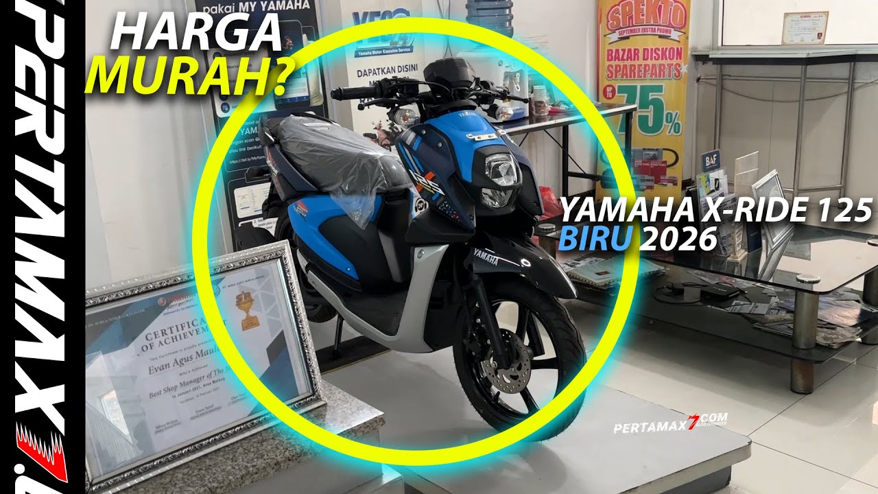 REVIEW Yamaha X-RIDE 125 Warna Biru Blue Terbaru 2026 Siap Berpetualang ...
