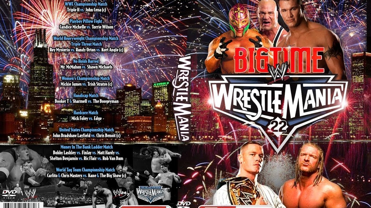 Wrestlemania 22 Match Card