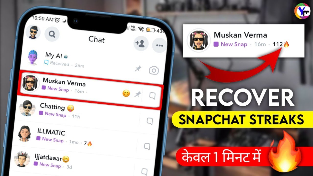 SnapChat STREAKs🔥 Wapas Kaise Laye 2026 | How to Recover Snapchat ...