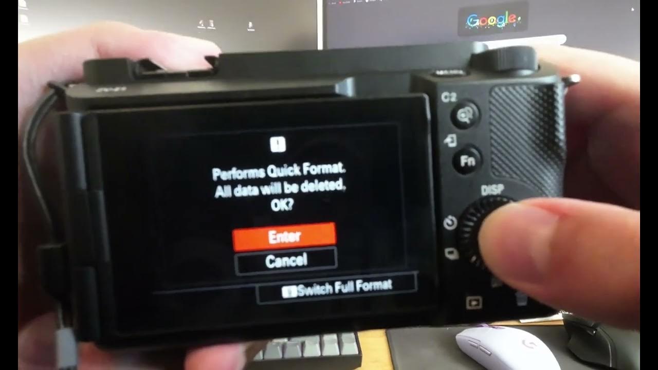 How to format SD card on Sony ZV-E1 - YouTube