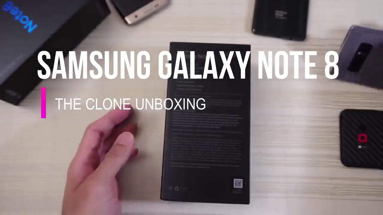 Samsung Galaxy Note 8 Clone Unboxing - YouTube