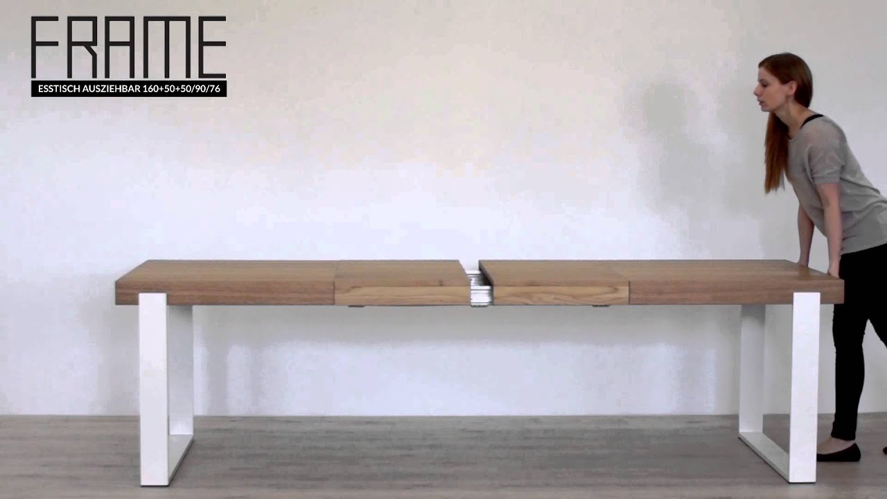 TISCH FRAME AUSZIEHBAR - YouTube