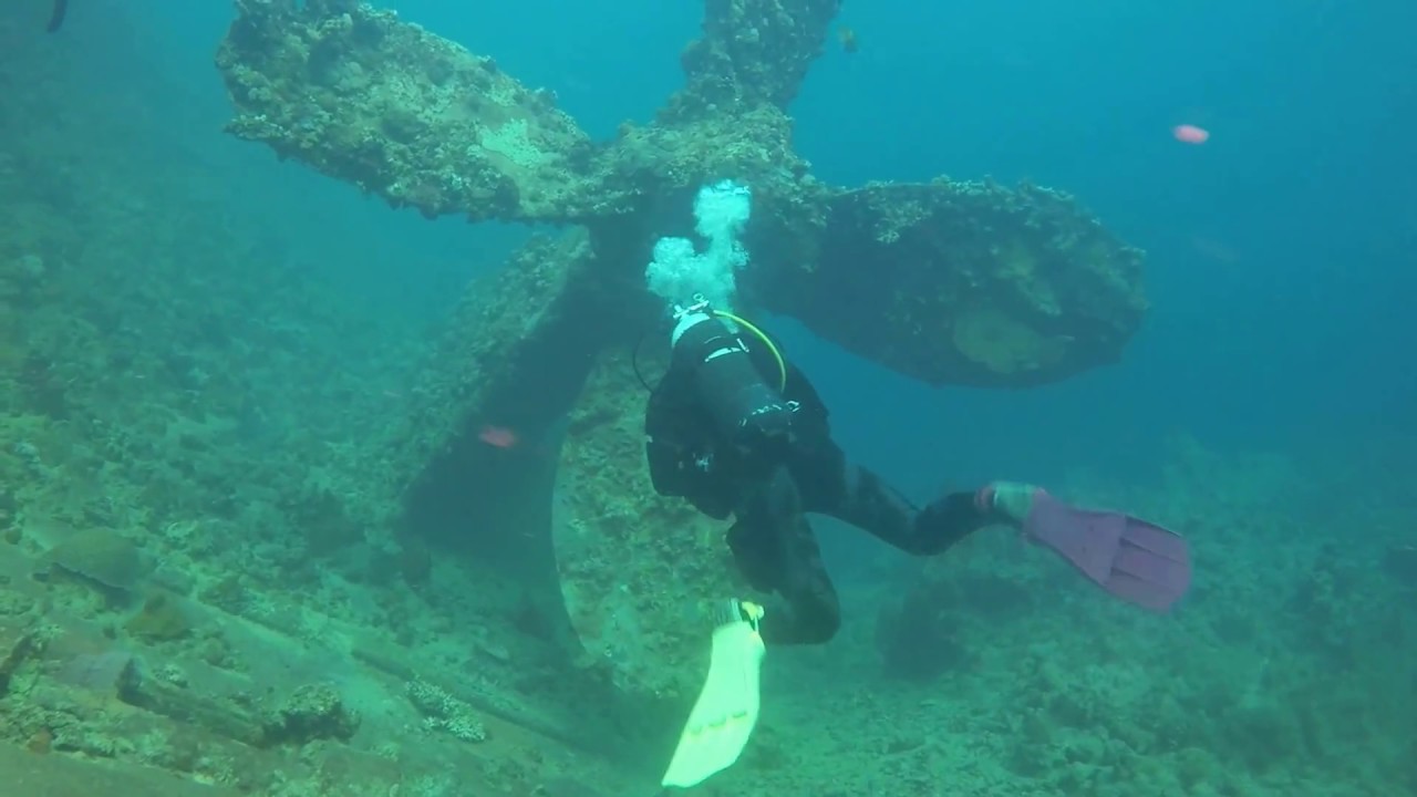 Shipwreck SS Umbria outside Port Sudan 2016 - YouTube