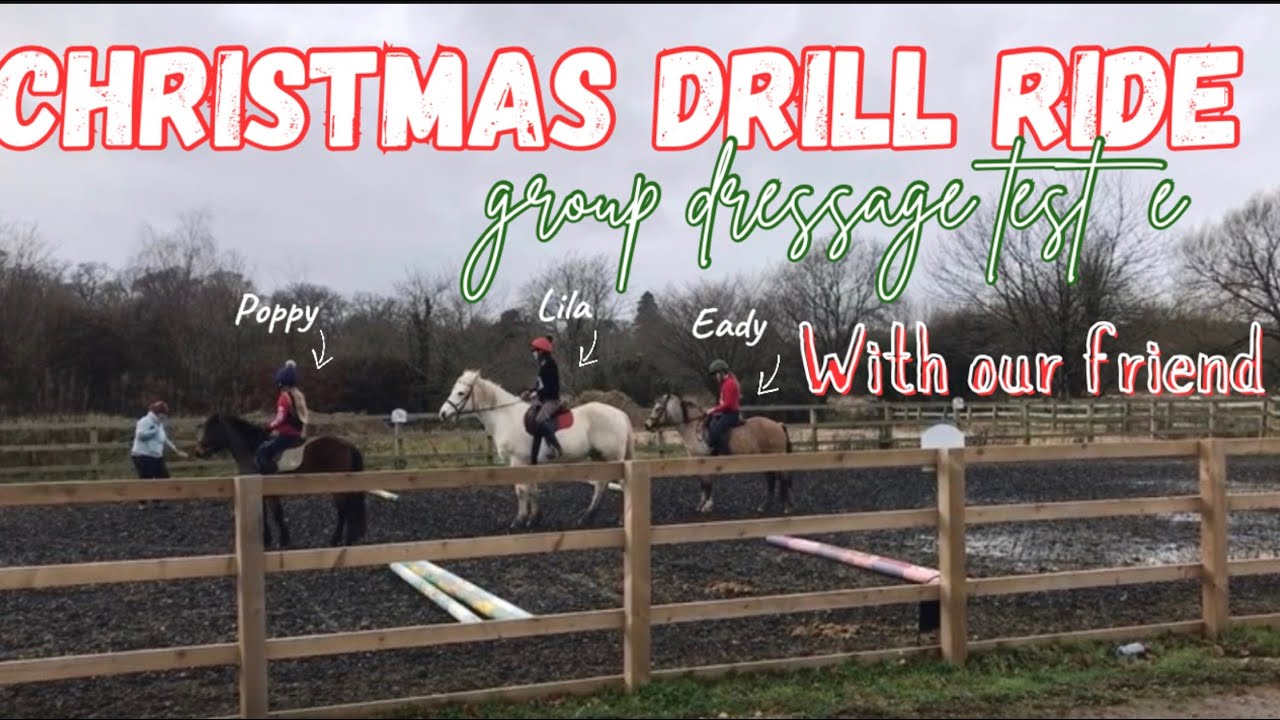 CHRISTMAS DRILL RIDE! Fun Ride With Our Friend + cheeky ponies! - YouTube