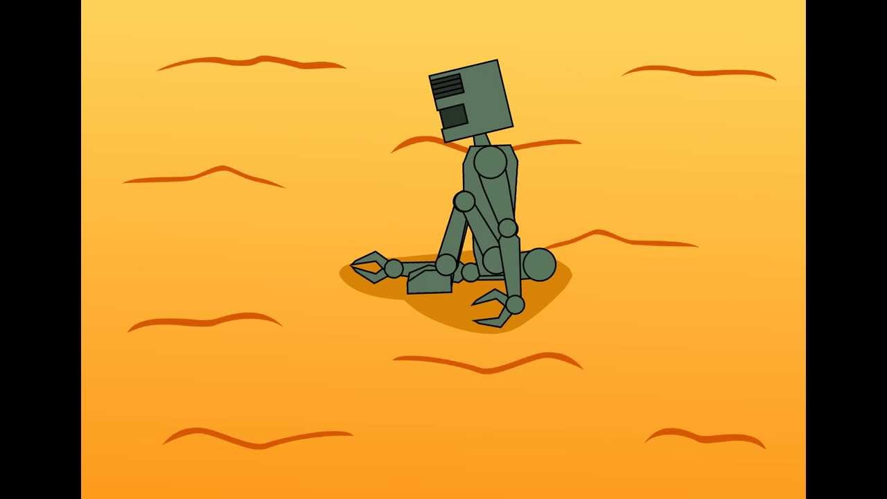 robot flash animation - YouTube