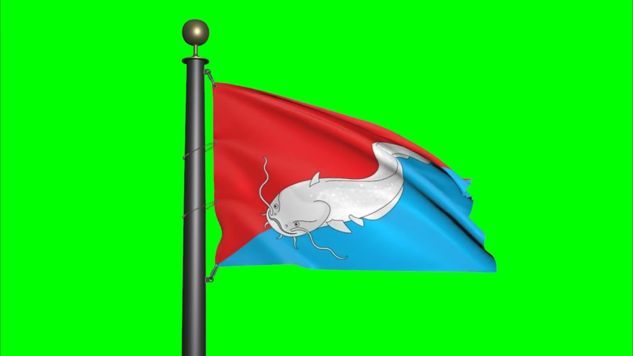 Flag of Somovskoe (Voronezh oblast) (green screen) - YouTube