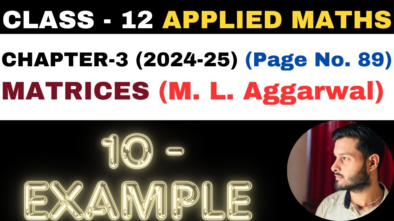 10 Example sol l Chapter 3 l MATRICES l example10 l Class 12th Applied ...