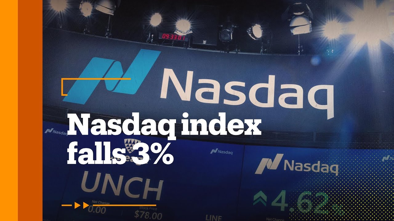 Nasdaq drops 3%, biggest fall in two months - YouTube