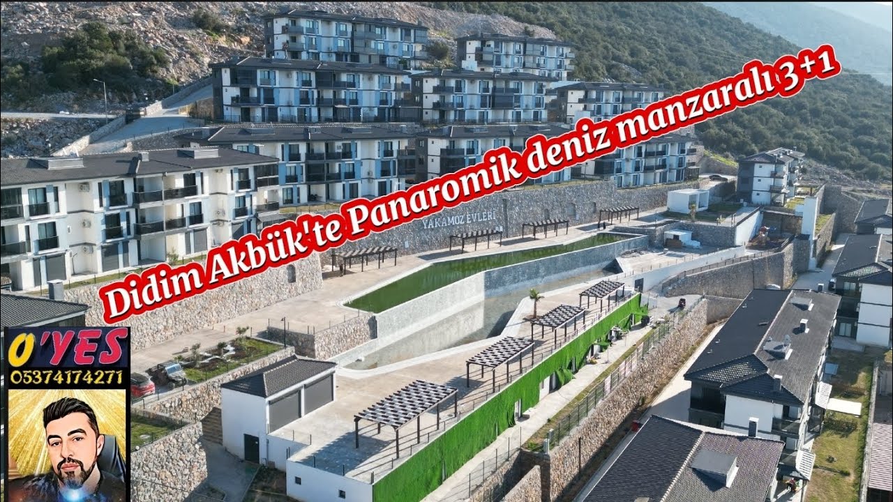 Didim Akbük yakamoz'da 3+1 kısmi eşyalı Panaromik deniz manzaralı 1.kat ...