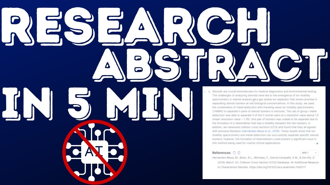 Write A Research Study Abstract in 5 Minutes Without AI: A Step by Step ...