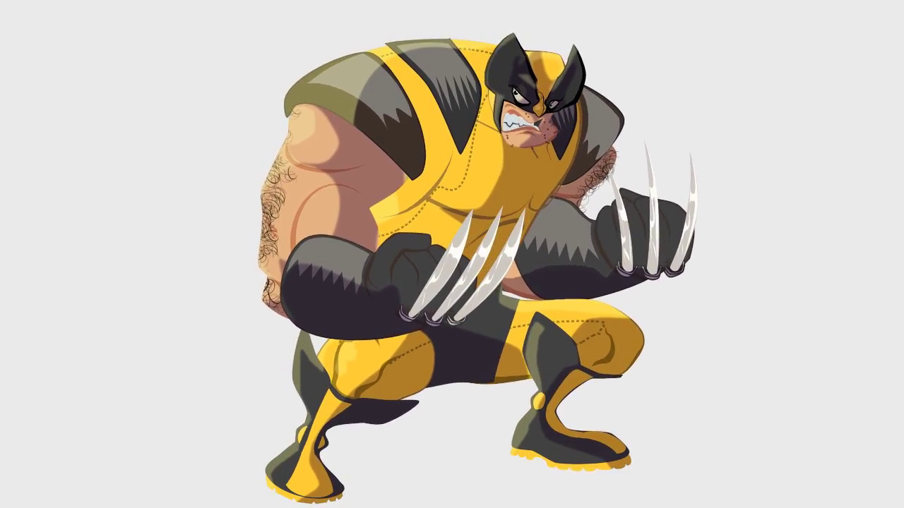 WOLVERINE animation IDLE - YouTube