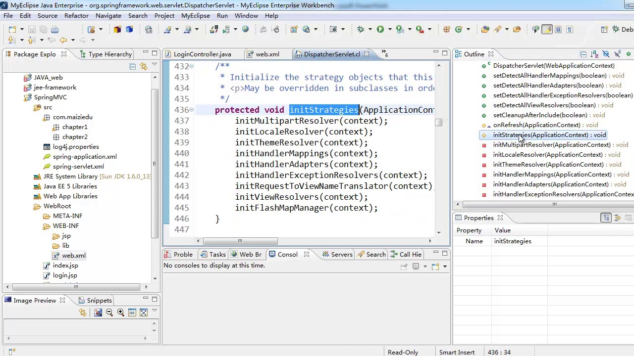 Java Web拓展 Spring Mvc 13spring整体架构和请求过程分析 Youtube