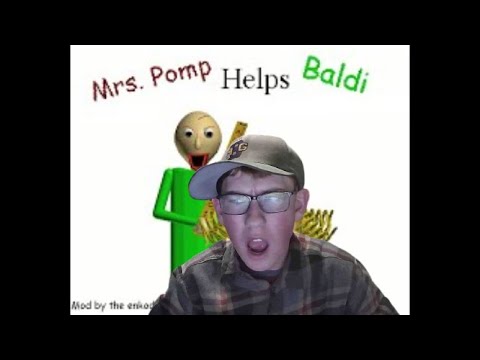 Baldi basics but Mrs. Pomp helps Baldi edition, baldi basics mod - YouTube