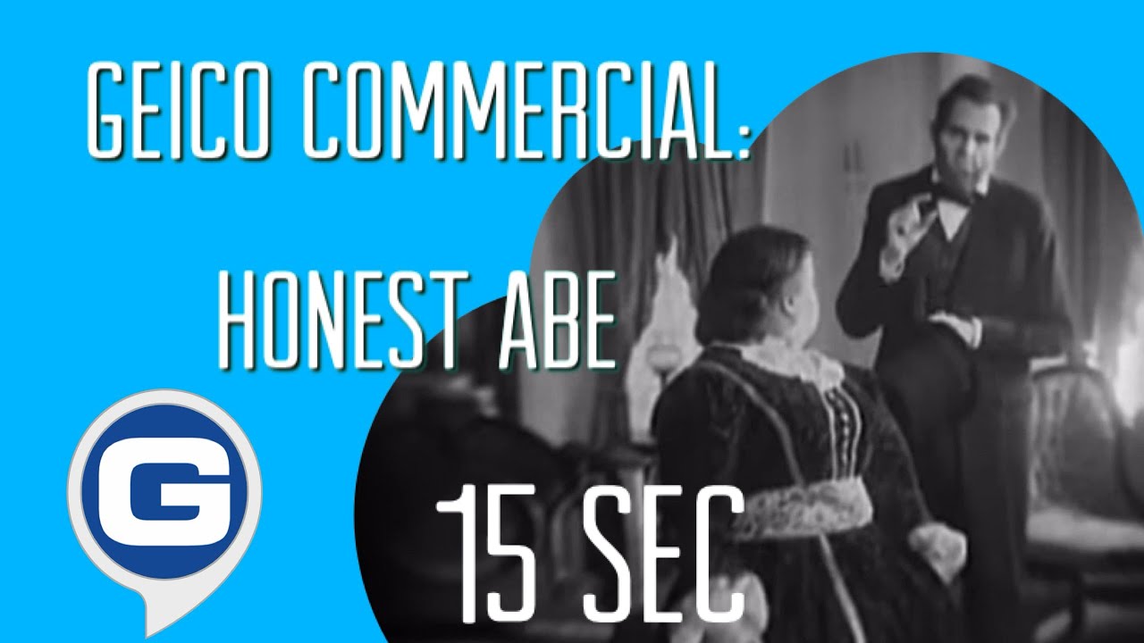 GEICO Commercial - Honest Abe [15 Sec. Version] 🎩🎬 (2010) - YouTube