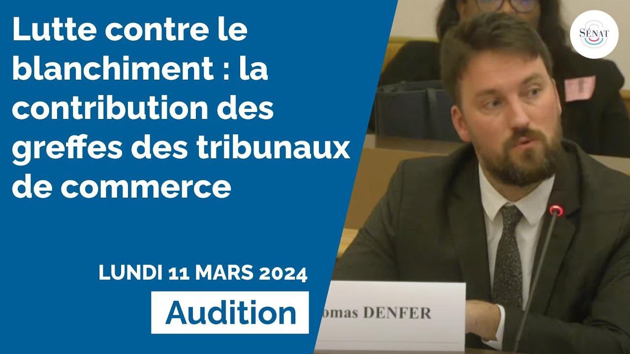Lutte contre le blanchiment : la contribution des greffes des tribunaux ...