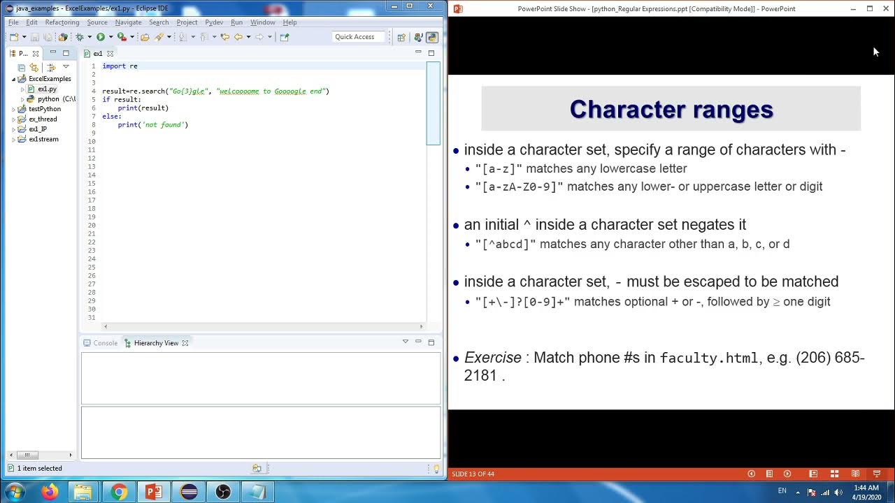 CpE211 Regular Expressions in Python Part3 - YouTube
