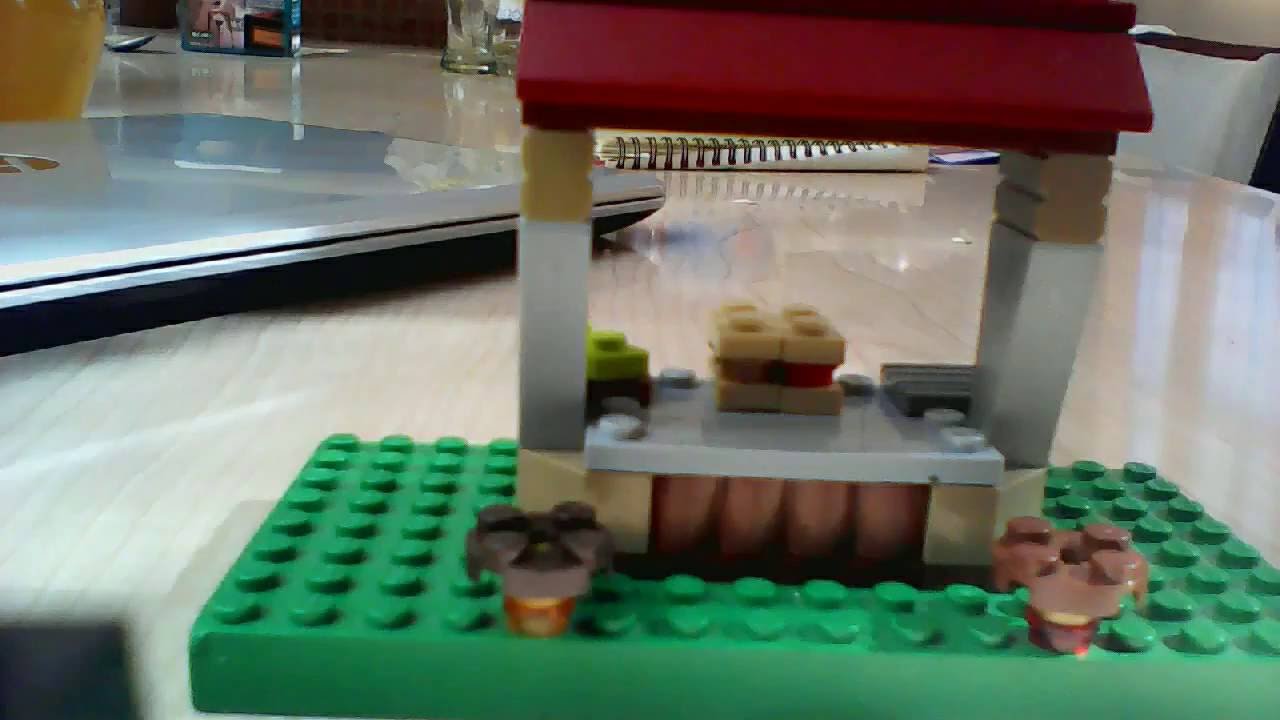 Como hacer un puesto de comida rápida de Lego ( how to make a Lego ...