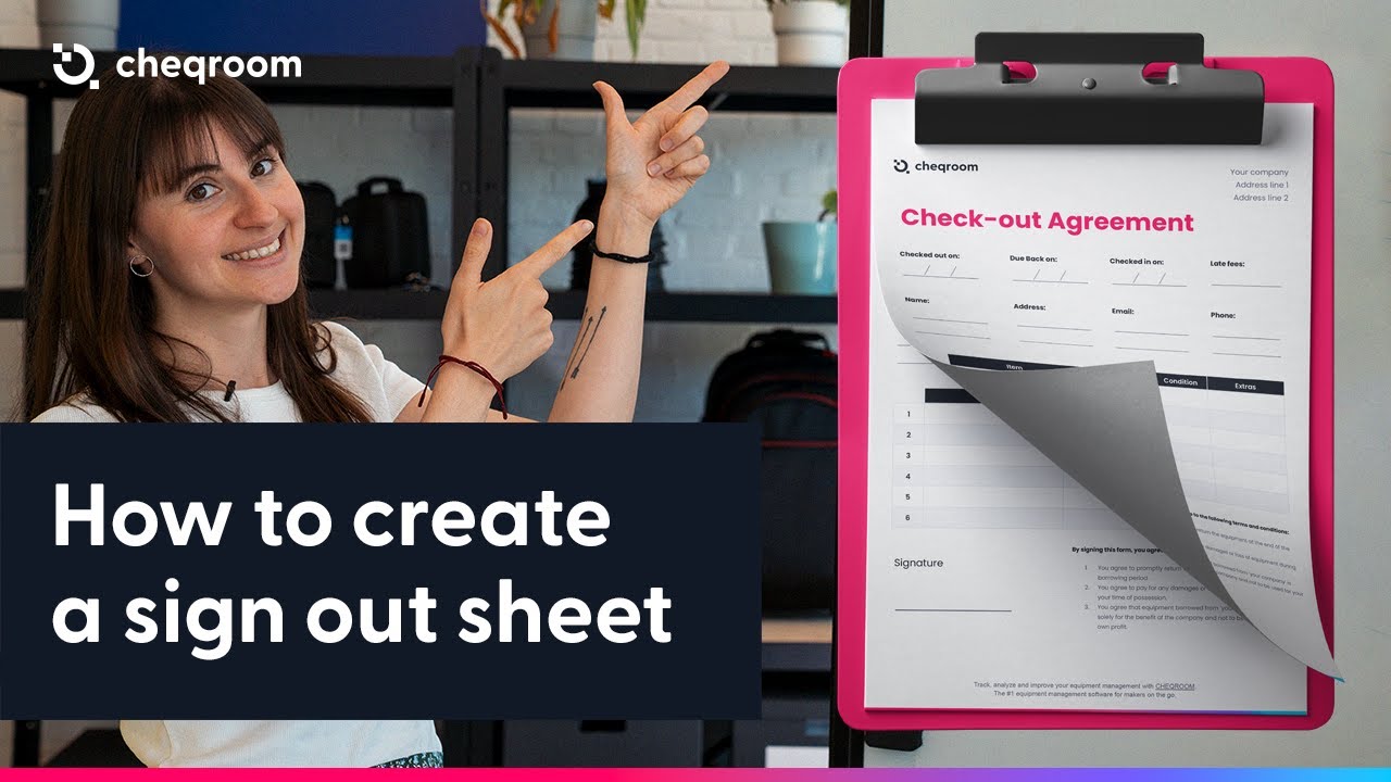 How to create a sign out sheet? - YouTube