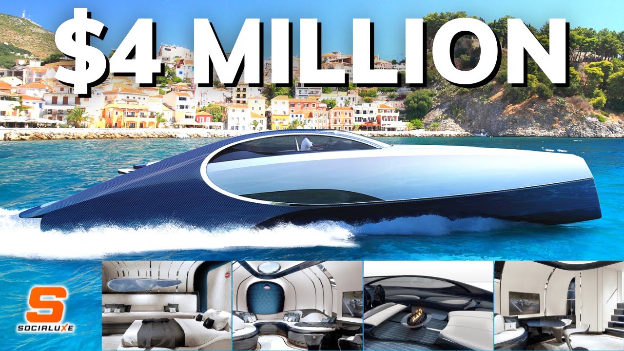 Closer Look at the $4 Million Bugatti Niniette 66 Super Yacht - YouTube