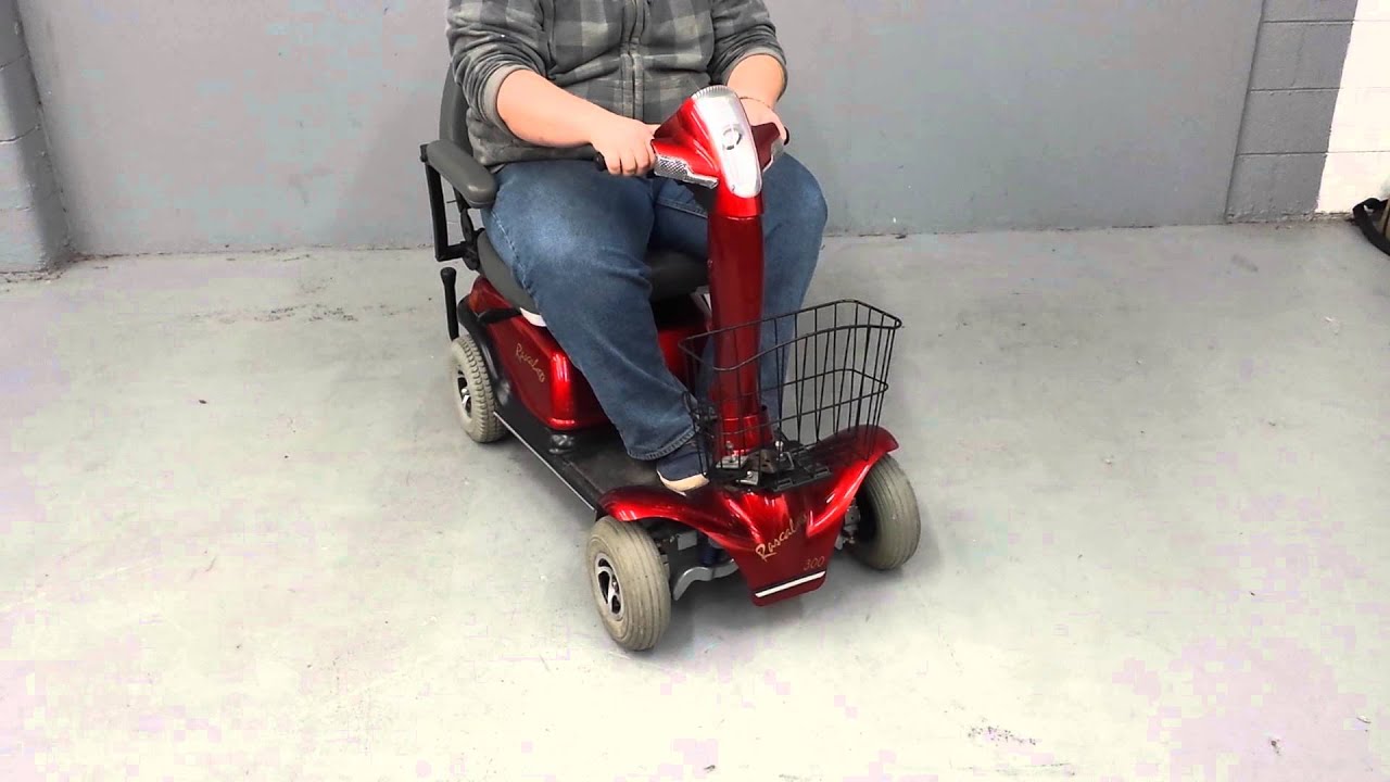 Lot 218 - Rascal 300 Electric Mobility Scooter - Running - YouTube