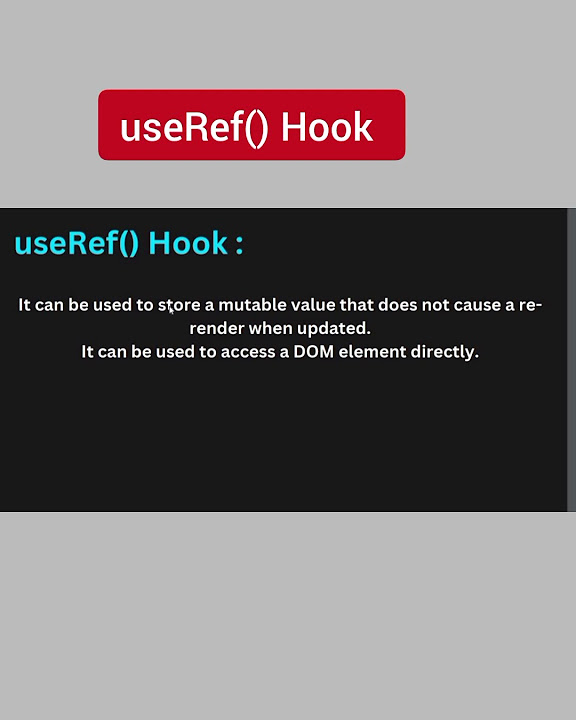Learn Useref Hook In React Js Shorts Shortvideo React Hook Youtubeshorts Youtube