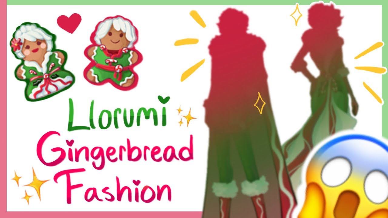 Llorumi Gingerbread Fashion Speedpaint💚 ️🎄 - YouTube