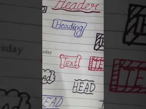 design, style and texting idea on the heading - YouTube