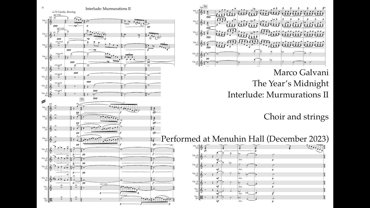 The Year's Midnight (SATB Choir and Strings) | Murmurations II | Marco Galvani - YouTube