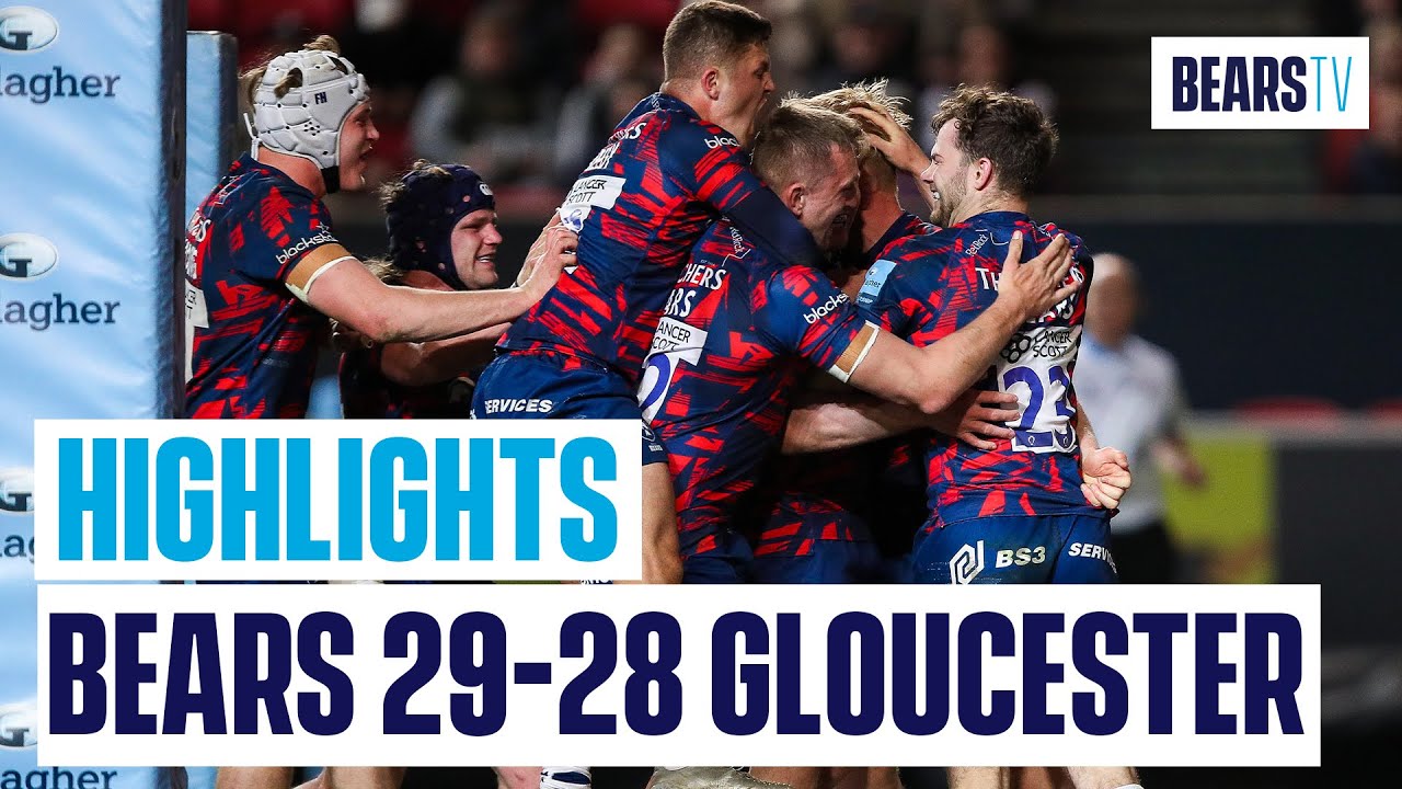 Highlights: Bristol Bears 29-28 Gloucester - YouTube