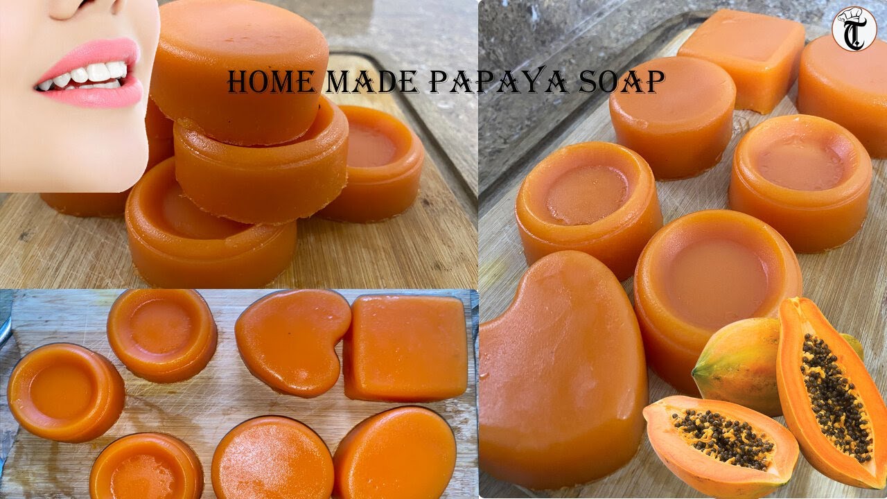 സോപ്പ് വീട്ടിലുണ്ടാക്കിയാലോ ? /HOME MADE പപ്പായ SKIN WHIGHTENING സോപ്പ് ...