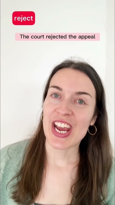 Reject, deny, refuse - what’s the difference in English? - YouTube