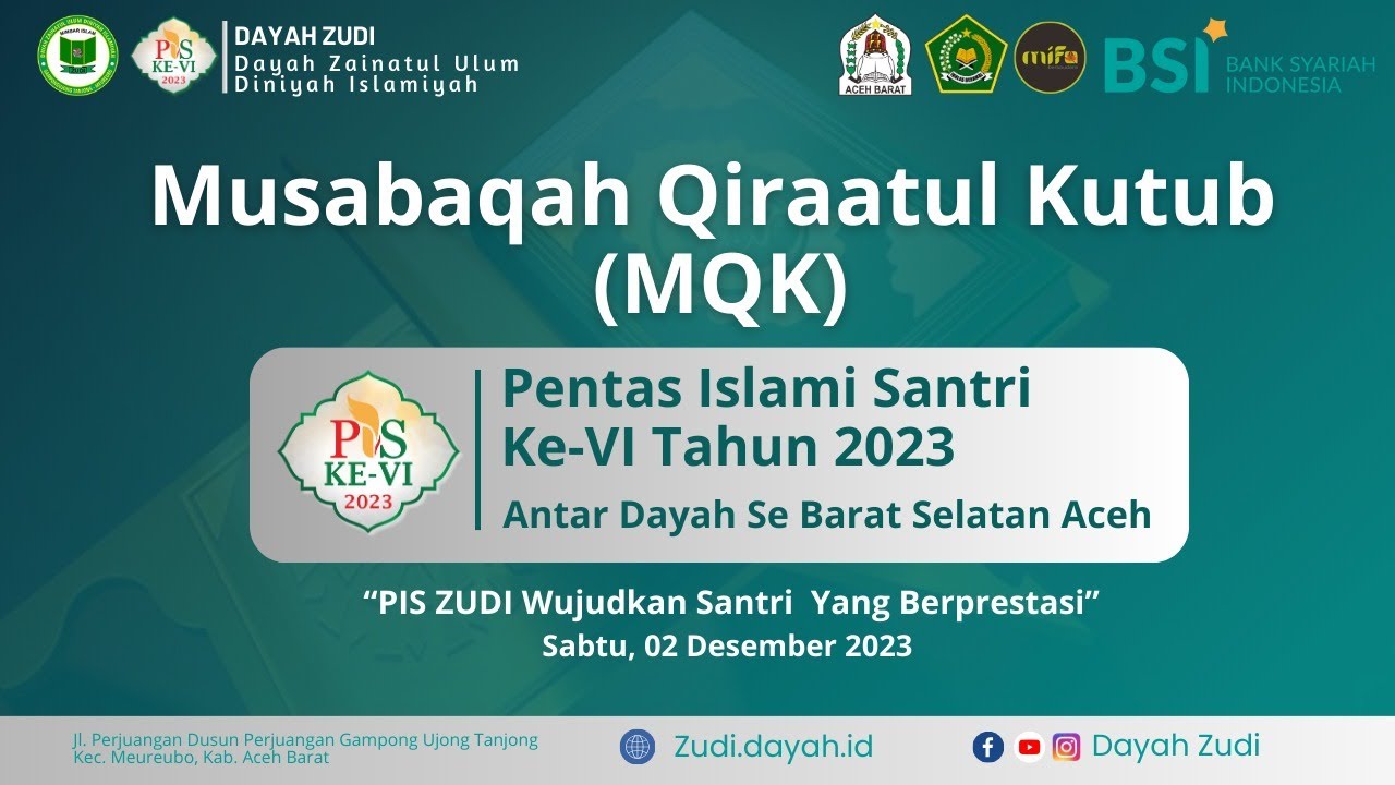 MUSABAQAH QIRAATUL KUTUB ANTAR DAYAH SE BARAT SELATAN ACEH 2023 - YouTube