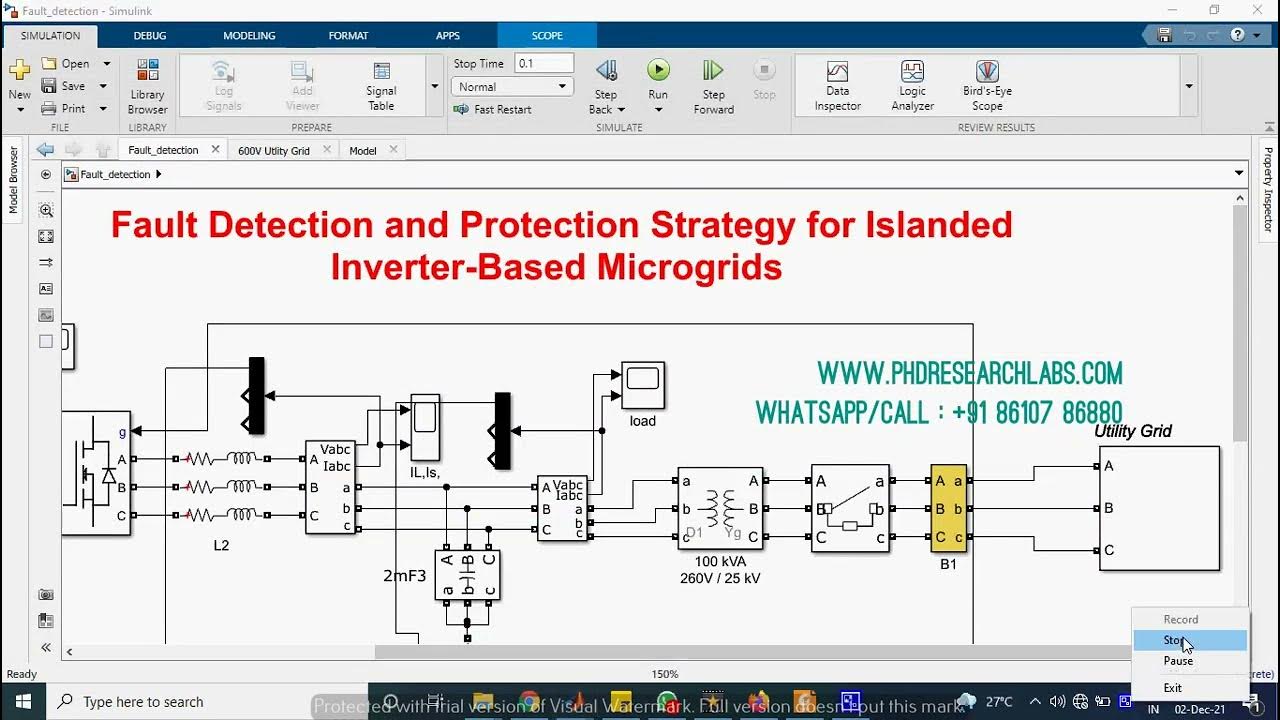 Fault Detection and Protection Strategy for Islanded Inverter Based Microgrids - YouTube