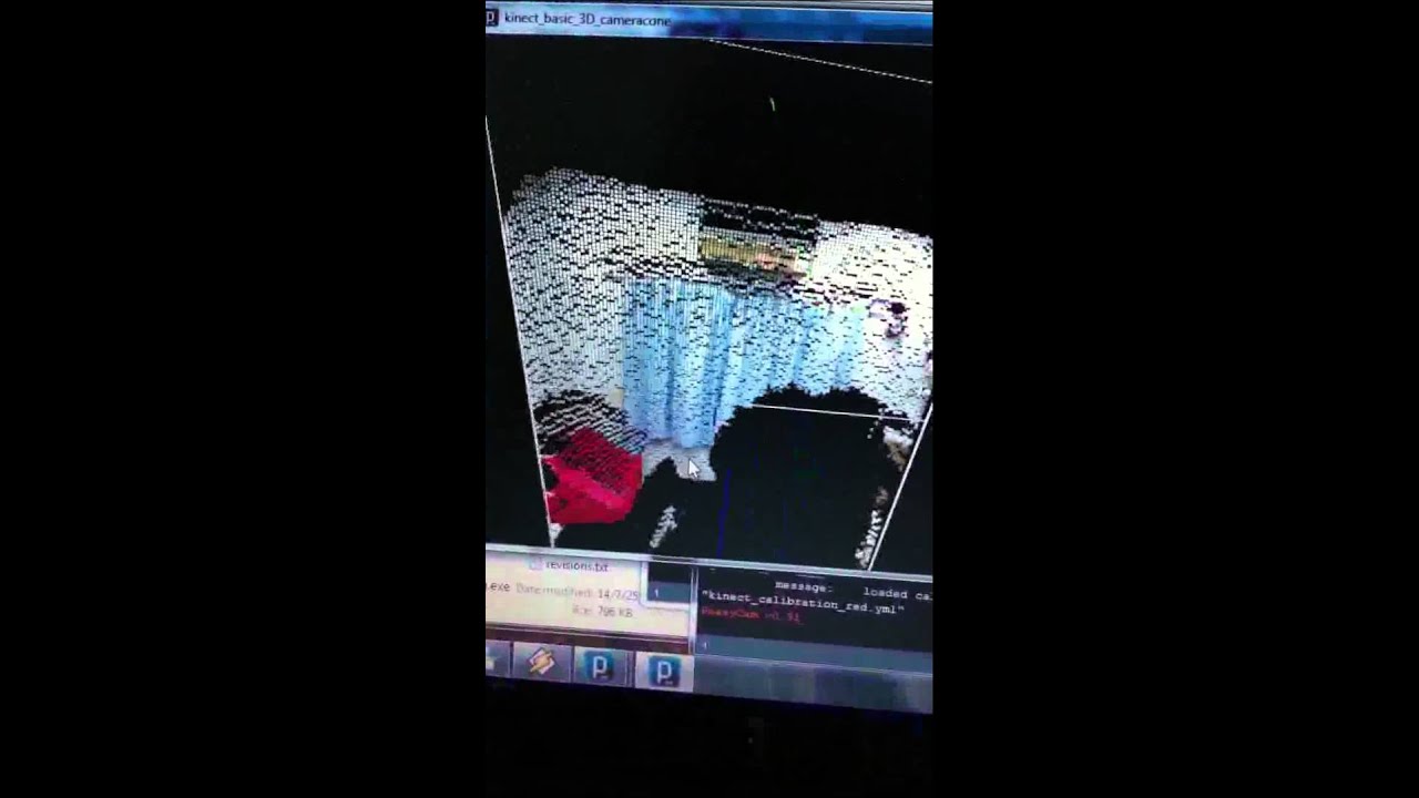 Kinect Test Point Cloud 3D - YouTube