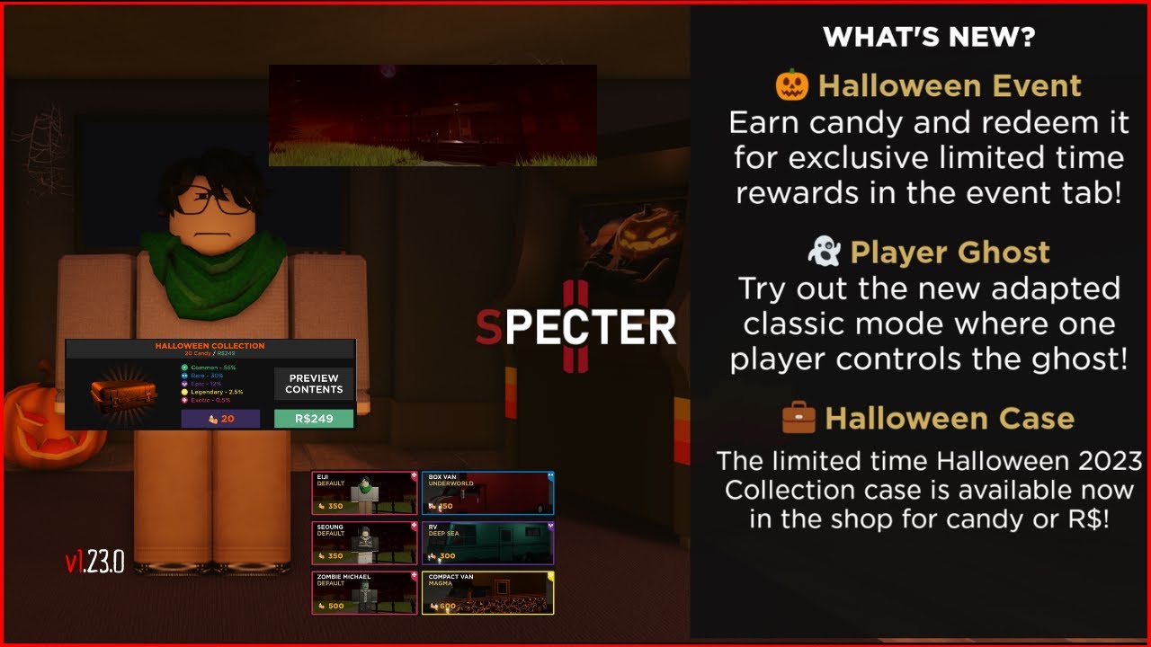 Roblox | Specter 2 - v1.23 Update / New Ghost Mode - Halloween Event ...