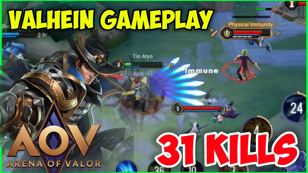 Arena Of Valor Valhein Gameplay 31 kills Best Build Valhein Gameplay 2023 - YouTube