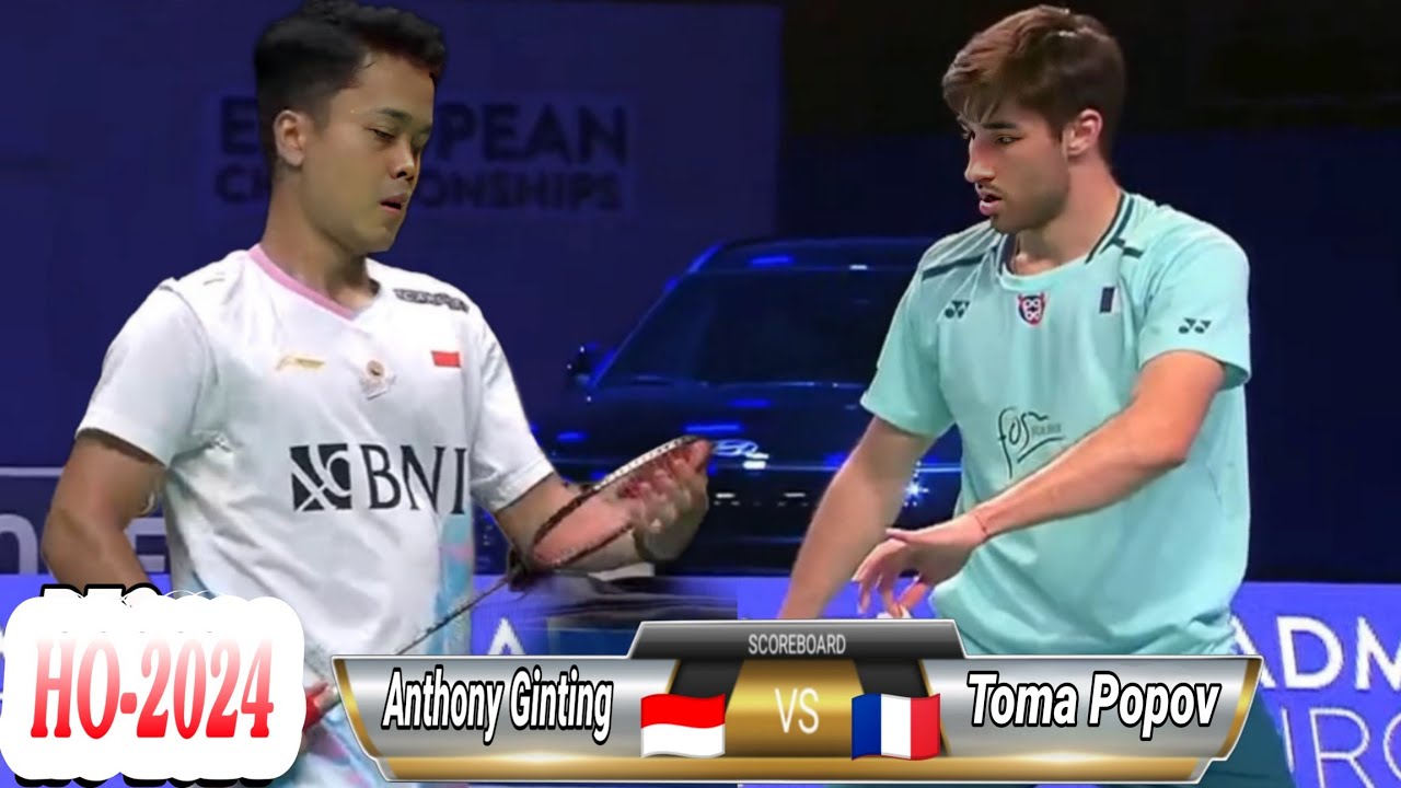 Anthony Sinisuka Ginting vs Toma Junior Popov || R32 Hongkong Open 2024 - YouTube