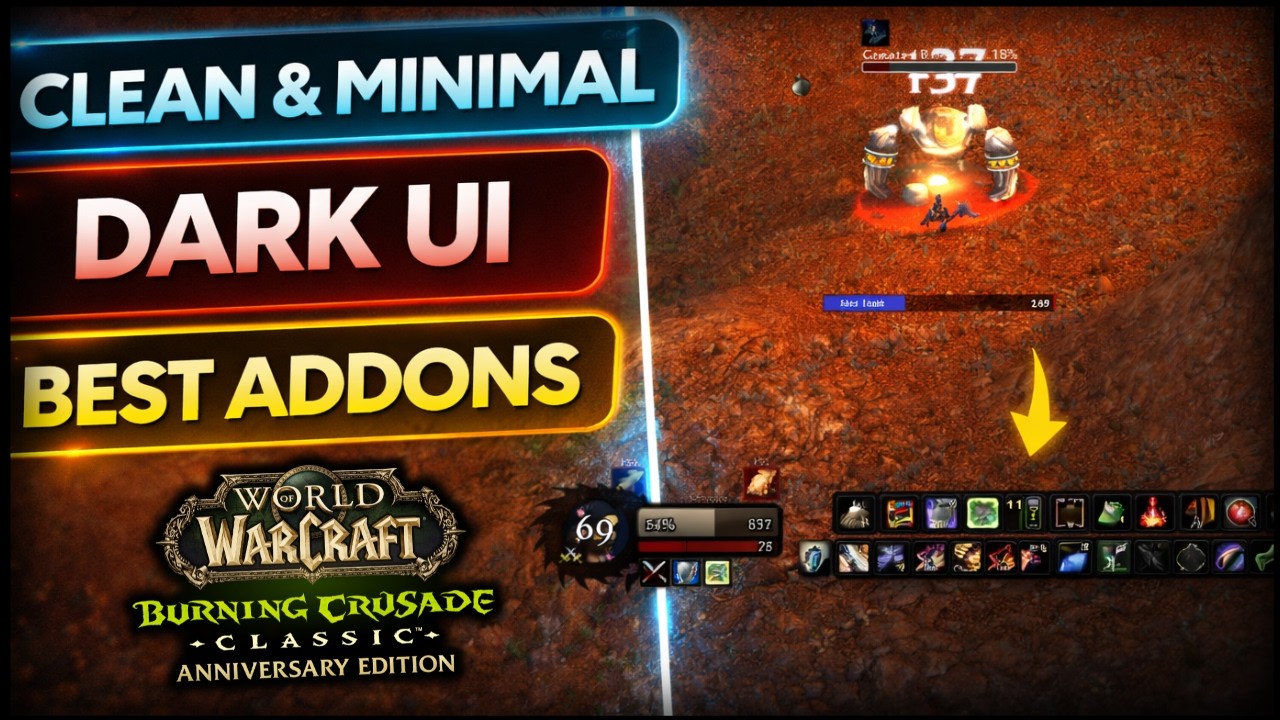 Simple Dark UI for WoW TBC Classic (Clean & Minimal Setup + Addons ...