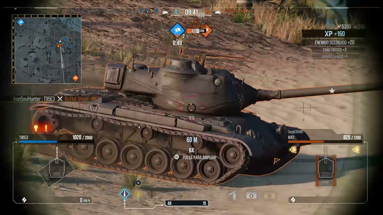 World of tanks console gameplay | T95E3 - 9K de daño - 5 kills - YouTube