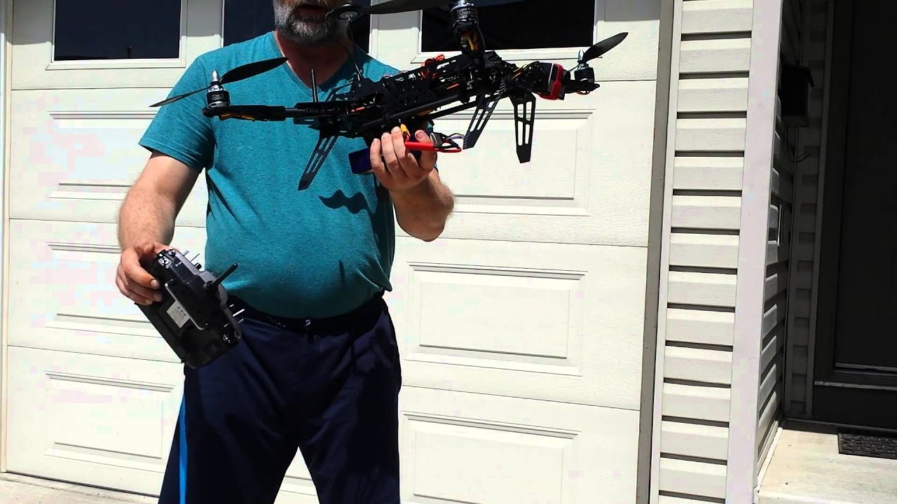 3D Printed GoPro gimbal for Predator 650 Quadcopter - YouTube