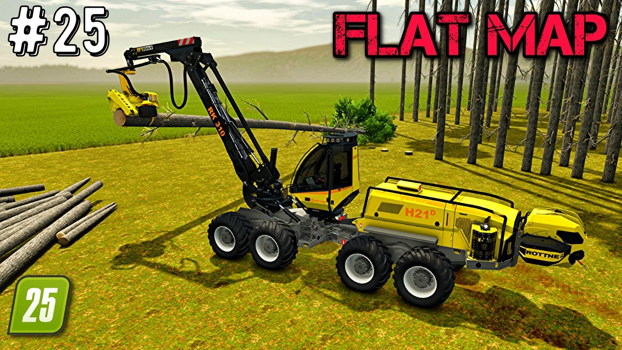 farming Simulator 25 Flat Map Timelapse Ep #25 Mega Farm fs25 gameplay ...